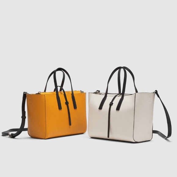 Zara | Bags | Nwt Zara Mini Tote Bag Ecru | Poshmark